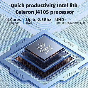 SGIN Laptop 4GB DDR4 128GB SSD, 15.6 Inch Windows 11 Laptops with Celeron Processor(Up to 2.5GHz), FHD 1920x1080 IPS, 2xUSB 3.0, Dual Band WiFi, Bluetooth