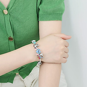 Ohana Means Family [[Stitch]] [Bracelet, Charm Gift Ohana Jewelry for Women Boys Girls [[Stitch]] Lover (6.7in)