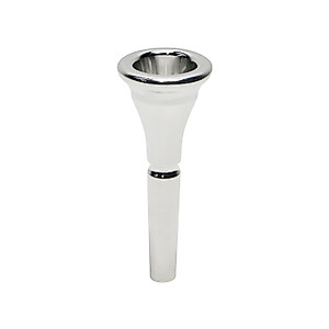 Geesatis Silver Plated Horn Mouthpiece Deep Cup Mouth Horn Standard Horn Mouthpiece
