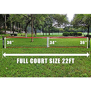 Hoverphenix Pickleball Set with Net for Driveway, Portable Regulation Size Pickleball Net System with Paddle Set of 4, Outdoor Pickleballs, Carry Bag, Weather Resistant Metal Frame