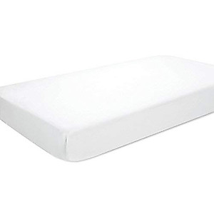 HALO DreamWeave Breathable Mesh Baby Crib Mattress and Aden + Anais Essentials Classic Crib Sheet, White