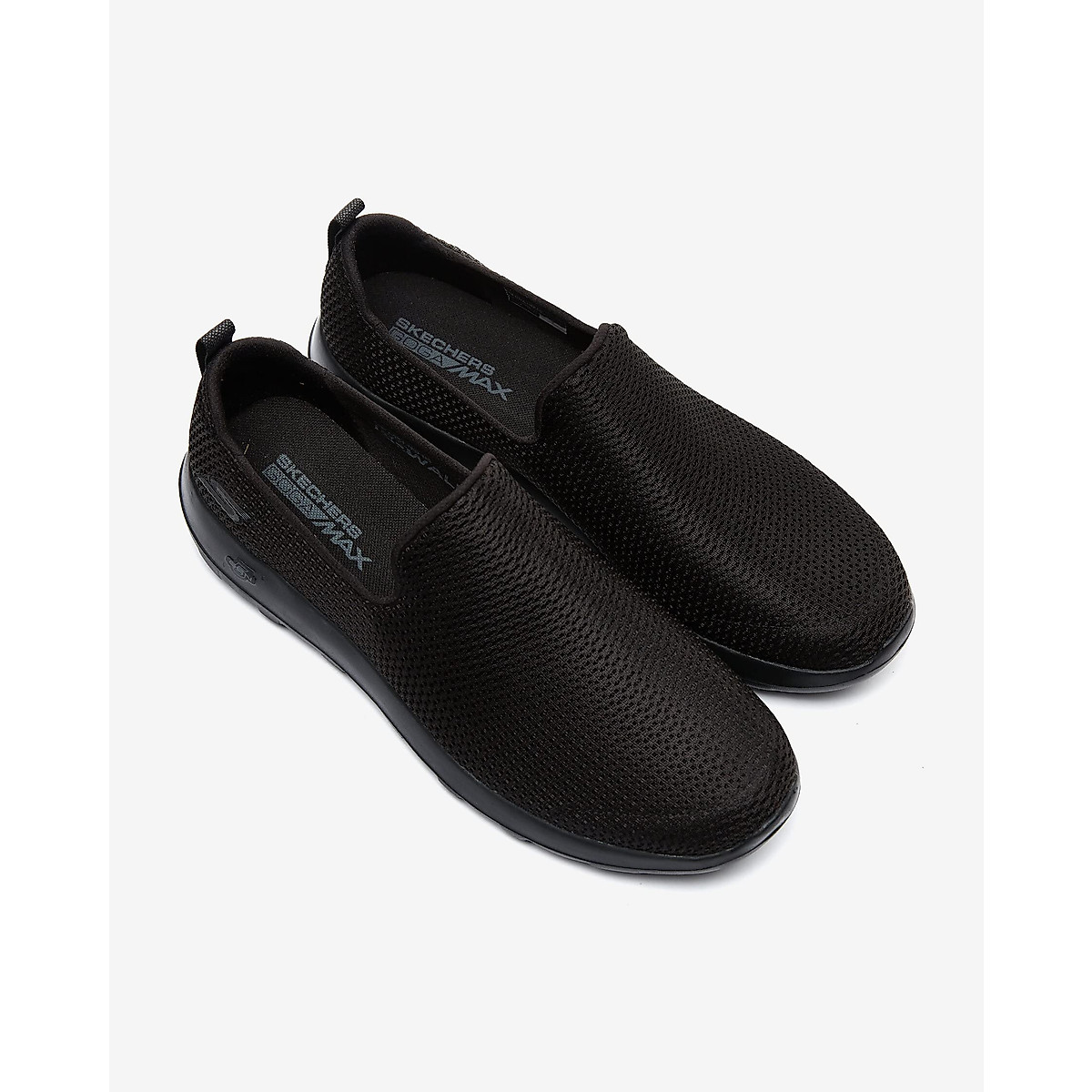 Skechers mens Go Max-athletic Air Mesh Slip on Walking Shoe, Black, 10.5 US, 54600-BBK