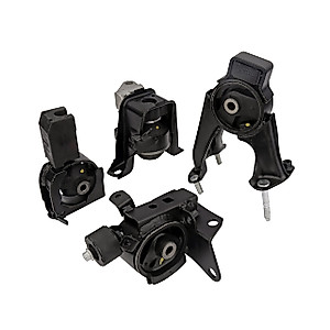 Engine Mount Set - Compatible with Corolla, Matrix, Vibe 1.8L Automatic Vehicles 2003, 2004, 2005, 2006, 2007, 2008 - Replaces A4219, A4221, A4220, A4218