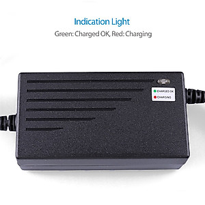 LotFancy 24V 2A Battery Charger for Electric Scooter, Wheelchairs, for Jazzy Power Chair, Pride Mobility, Shoprider, Drive Medical, Bladez, Elite Traveller