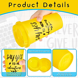 FillTouch 12 Pcs Employee Appreciation Cups Appreciation Gifts 16 oz Reusable Plastic Coffee Cups with Lids Team Gift for Staff Coworkers Teacher Thanksgiving Christmas Gifts (Bright Color)