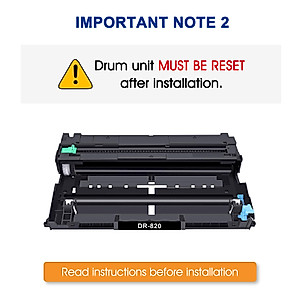 Toner Bank Compatible DR820 Drum Unit Replacement for Brother DR820 DR-820 DR 820 Work with Brother HL-L6200DW MFC-L5850DW HLL6200DW MFC-L5900DW MFC-L5700DW HL-L5200DW MFC-L6800DW Printer-1 Pack