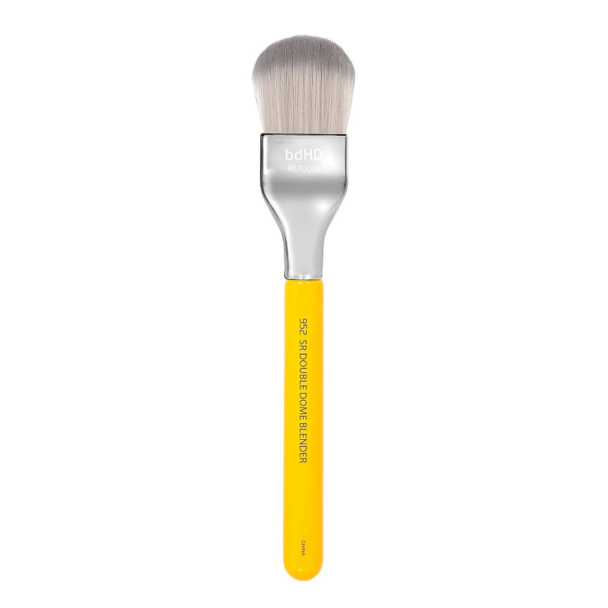 Bdellium Tools Professional Makeup Brush - Studio Series 952 Small Rounded Double Dome Blender - With Soft Synthetic Fibers, For Application & Blending (Yellow, 1pc)