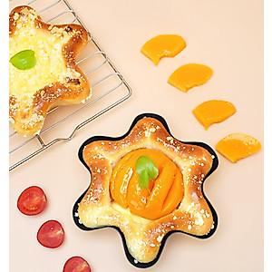 Tosnail 8 Pack Non-stick Tortilla Pan Taco Shell Maker Egg Tart Mold