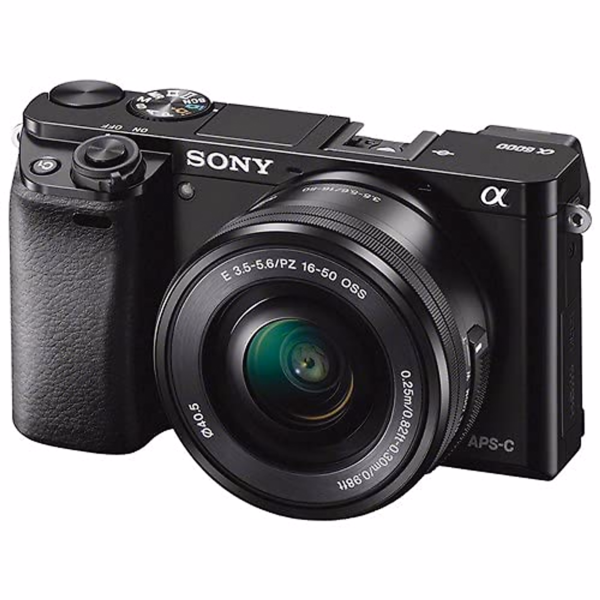 Sony Alpha a6000 Mirrorless Digital Camera with 16-50mm + 55-210mm Lenses with 64GB Memory Card -International Model