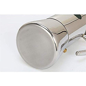 VBNCUUIOPO 300ML 6-cup Stainless Steel Stovetop Moka Espresso Maker Percolator Moka Pot Wide Bottom Home Hand Coffee Tea Pot Kettle for Gas Electric and Ceramic Stovetops Tea making