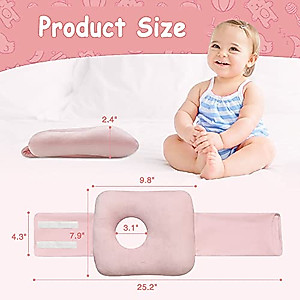 G Tube Tummy Time Pillow Feeding Tube Belt Pads Adjustable Nursing Pillow with a Hole for Supporting Babies Infant Children Kids Protecting Button