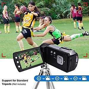 Rawiemy Kids Video Camera Camcorder 1080P 36MP Video Recorder Vlogging Camera for YouTube TikTok Digital Camera Recorder Kids Camcorder with 2.8" LCD Screen,8X Digital Zoom for Teens Beginners