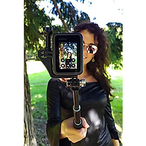 Dreampick Vertical Mount for GoPro Hero 10 9 8 7 6 5 4, DJI Osmo Action Vertical Frame Camera Vertical Mount, Case for GoPro Vertical Mount, VRT Vertical Adapter