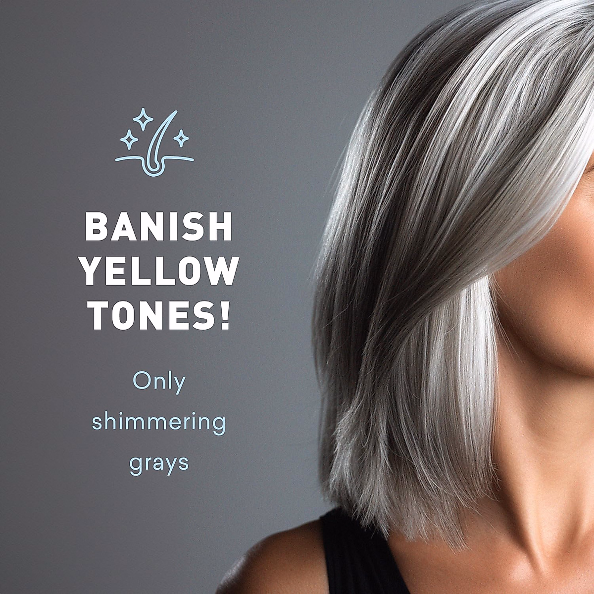 Just Nutritive Gray Hair Shampoo | Gray Hair Treatment | Just Natural Hair Care | Natural Shampoo 16 Oz