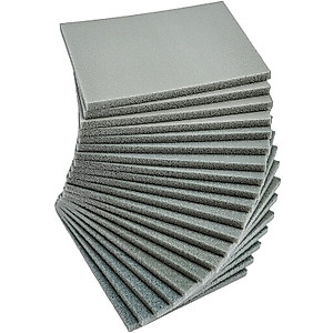 Tonmp 20 PCS 3 x 4 Inch 1000 Grit Sanding Sponge, Ultra Fine Sanding Sponges Pads, Soft Foam Hand Sander Block Wet Dry Sandpaper for Model Drywall Metal Wood Furniture Polishing (1000 Grit)
