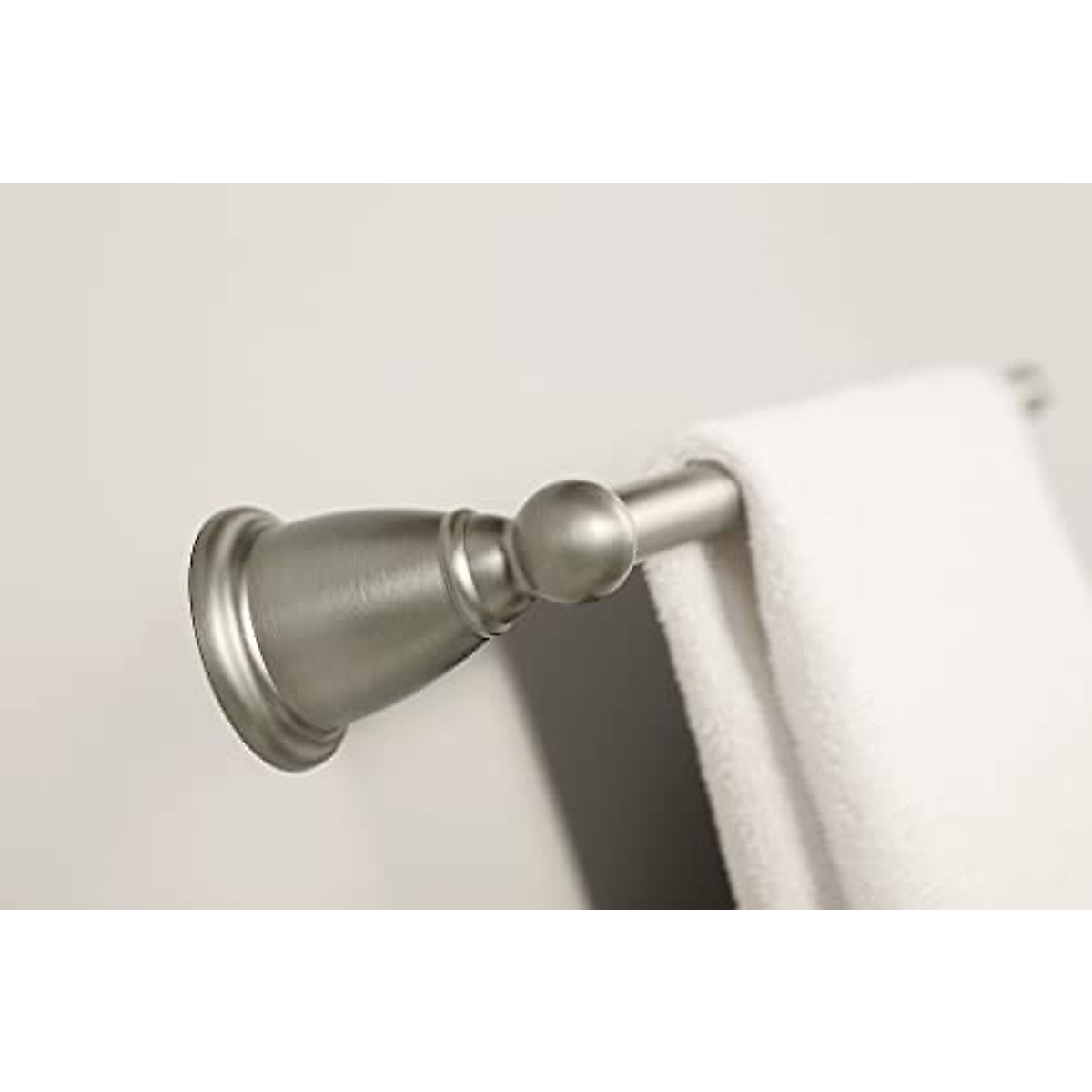 Moen YB2224BN Brantford Collection 24-Inch Bathroom Single -Towel Bar, Brushed Nickel