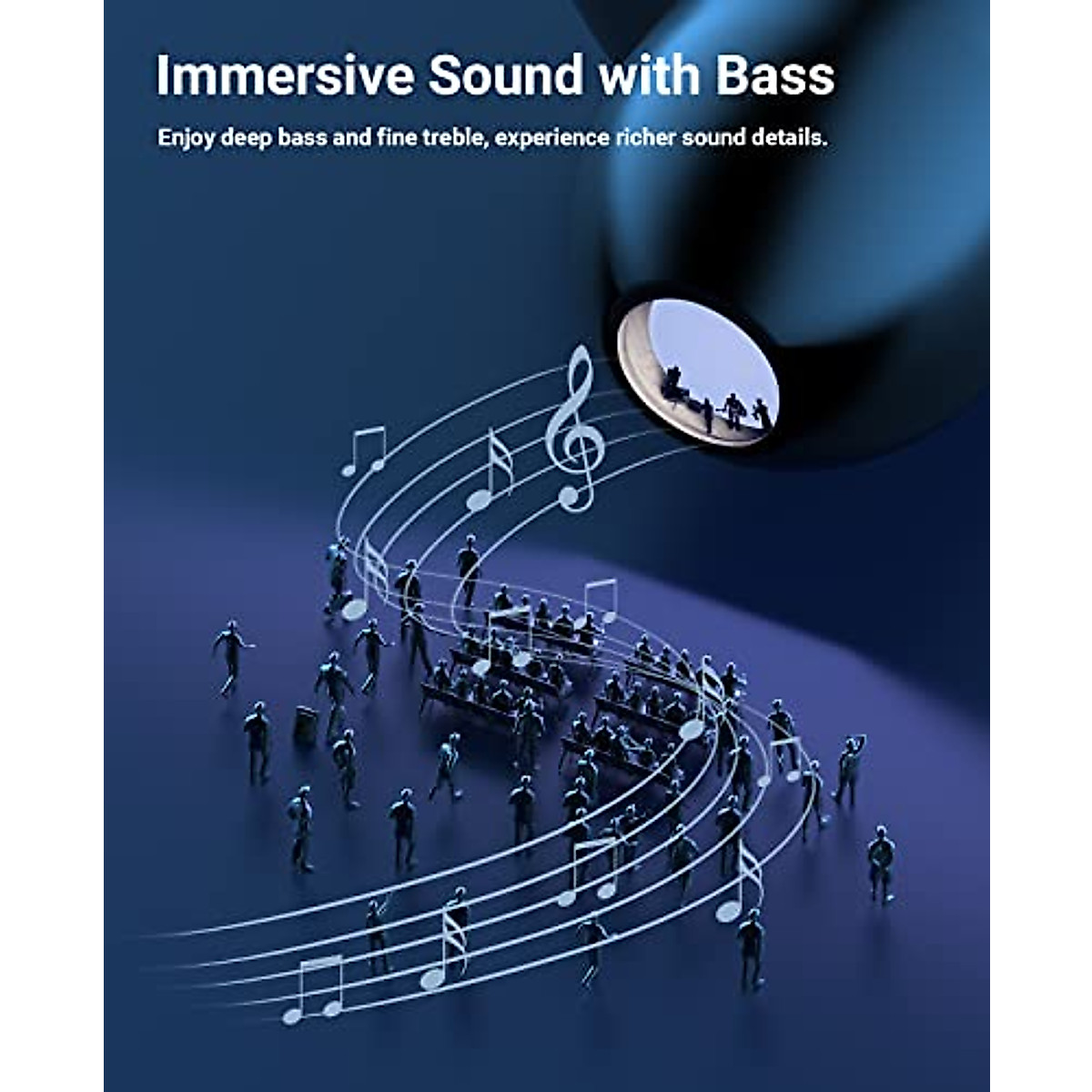 FEANS Wireless Earbuds P3 Bluetooth 5.3 Call Noise Cancelling Earbuds in Ear Headphones with Microphones LED Digital Display IPX5 Waterproof Earbuds for iPhone Android PC Laptop Sport Workout