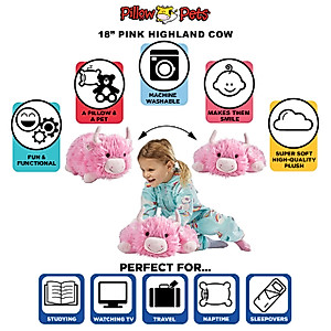 Pillow Pets Barb The Pink Highland Cow