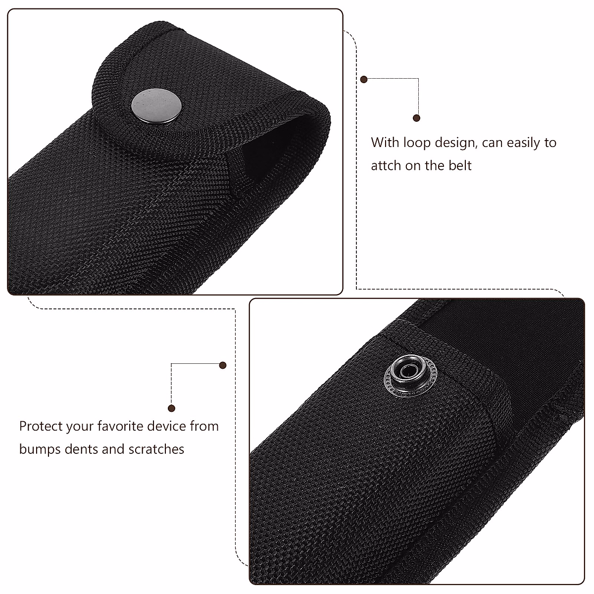 DOITOOL 6 Pcs Pouch Holder Folding Bracket para Guardar Knife Protectors Collapsible Storage Boxes Nylon Storage Case Folding Pouch Product