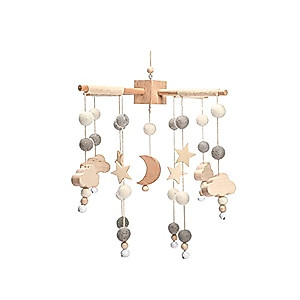 Baby Mobile for Crib | Baby Crib Nursery Mobile Star Moon for Baby Boys and Girls | Boho Nursery Decor | Baby Shower Set for Infant Bedroom Hanging Decoration