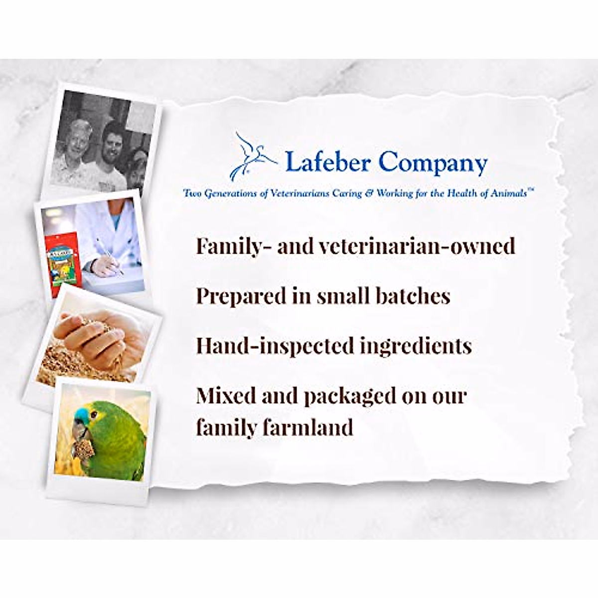 LAFEBER'S Classic Avi-Cakes Pet Bird Food, Made with Non-GMO and Human-Grade Ingredients, for Parrots, 12 oz