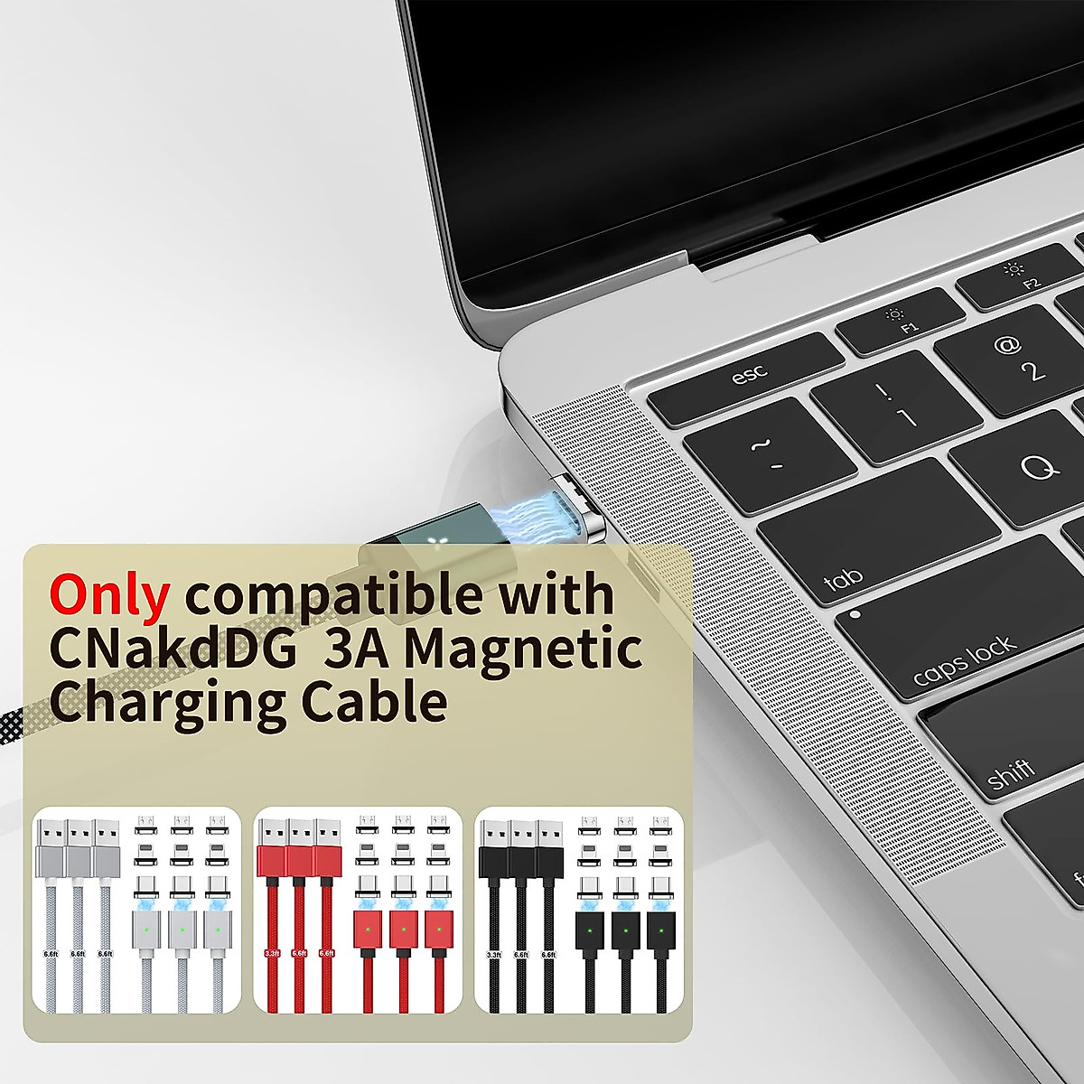 CNakdDG Magnetic Connector Tips Head for Iproduct Devices (5 Pack), only Compatible 3A Magnetic Charging Cable