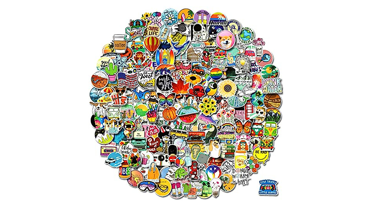 300 Colorful Waterproof VSCO Stickers Pack for Teens & Kids
