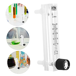 GLEAVI Barometer Air Flow Meter Regulator Argon Tube Flowmeter Control Valve for Gas Meter Flow Meter for Argon Gas Air Flow Tool Air Flow Control Valve Adjustable Gas Flowmeter Brass