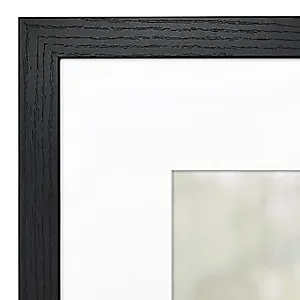 Americanflat 18x24 Poster Frame in Black - Use as 12x18 Picture Frame with Mat or 18x24 Frame Without Mat - Wide Engineered Wood Frame, Plexiglass Cover, and Hanging Hardware for Wall