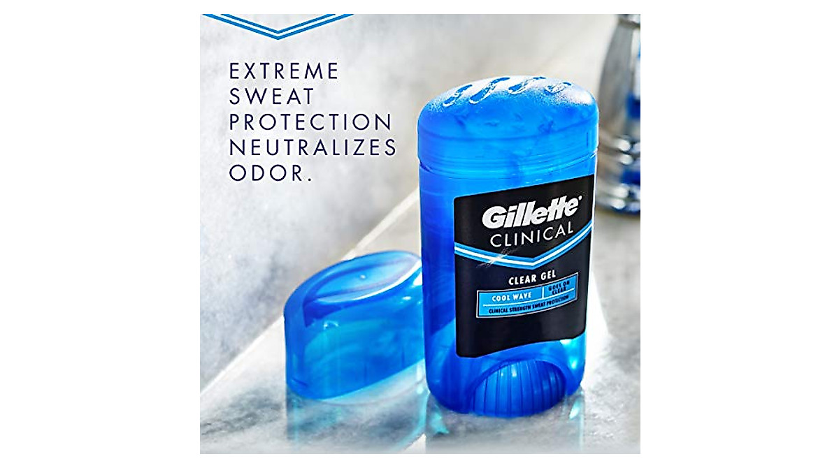 Gillette Clinical Strength Deodorant for Men - Cool Wave Gel, 48H ...