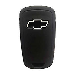 KAWIHEN Silicone Key Fob Cover Compatible with Chevrolet Chevy Cruze Equinox Impala Malibu Sonic Spark Volt Camaro 4 Buttons Key Fob Case Cover OHT01060512 KR55WK50073