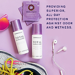 DERMAdoctor Total NonScents Ultra-Gentle Antiperspirant Sensitive Skin. Unscented, Clinical Strength Antiperspirant for Men & Women; Hypoallergenic Roll On Deodorant - 3 oz