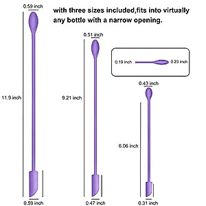 9 Pieces Mini Silicone Spatula-Makeup Spatula-Small Silicone Spatula-Thin Spatula Set for Skinny Openings-Abnaok Tiny Scraper for Jar,Kitchen Bottles,Cosmetic