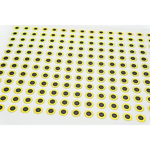 2MM-20MM Fishing Lure Eye Gold Colour 2D Flat Eye Fishing Eyes 2D Holographic Lure Eyes Making Fly Tying Fake Fish Eyes DIY Lifelike Realistic Artificial Holographic Fake Eyes (4MM-500PCS)