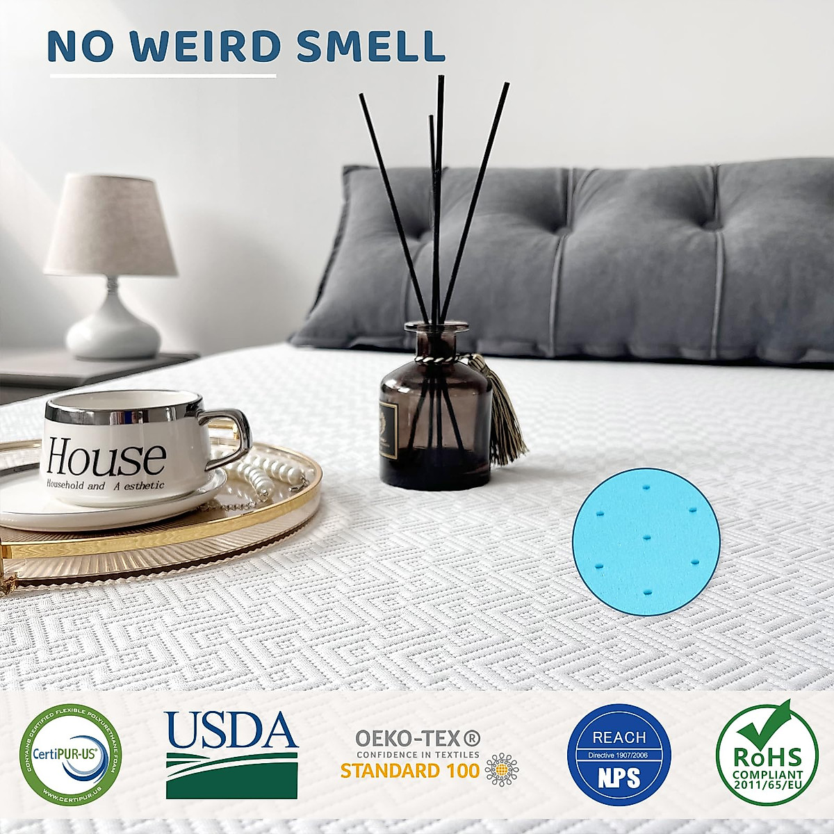 Airensky 2 Inch Memory Foam Mattress Topper,Cooling Gel Infused High Density Twin(39"x75") Topper with Removable Skin-Friendly Cover,Bed Topper for Pressure Relief Back Pain, CertiPUR-US Certified