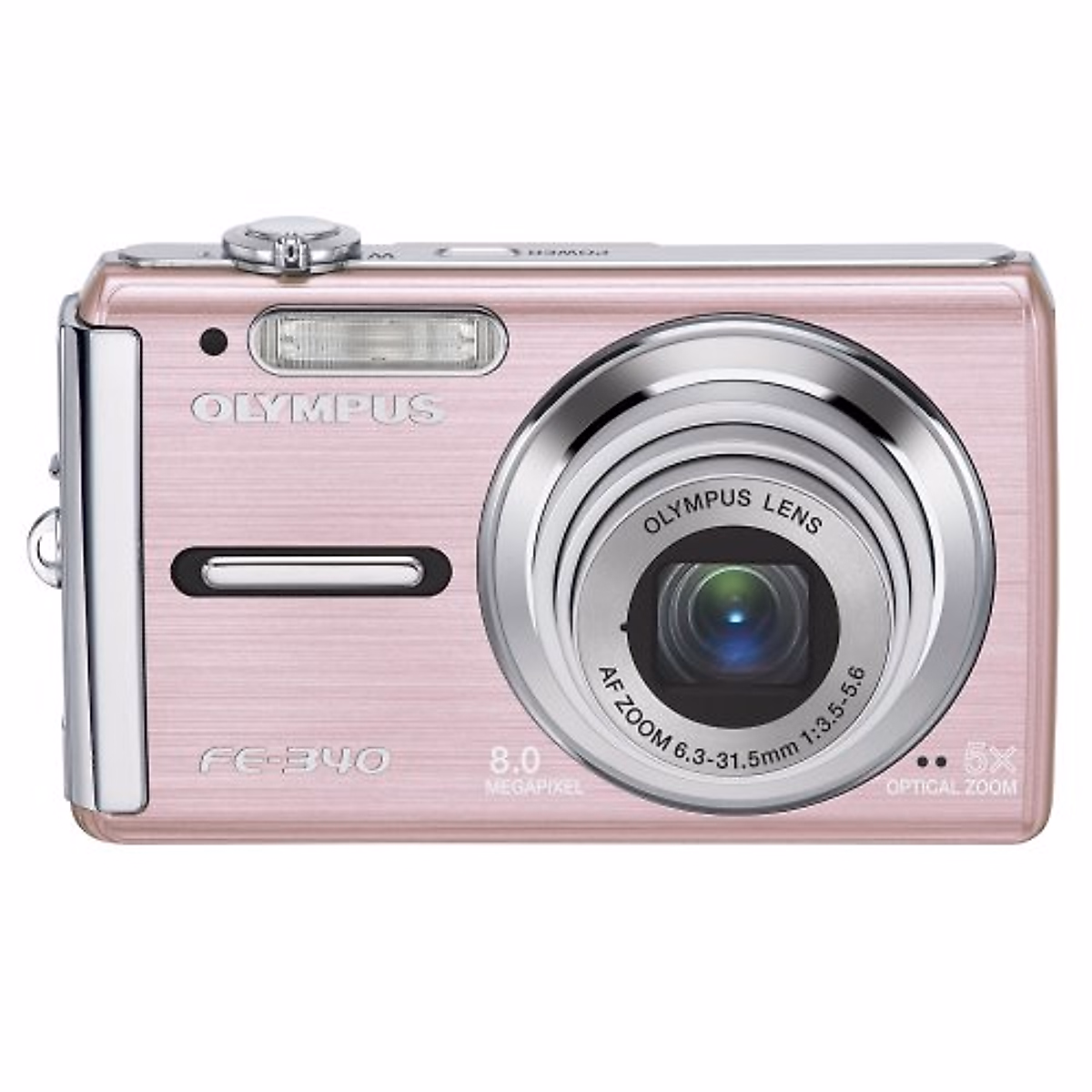 Olympus FE-340 8MP Digital Camera with 5x Optical Zoom (Pink)