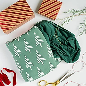 Soft Oversized Christmas Tree Stretch Throw Blanket - Super Cozy Adult Swaddle Blanket for Bed, Sofa, Couch - Lightweight Jersey Knit Comfort Throws 57x72 Inch Long (Emerald Green - Alpine)