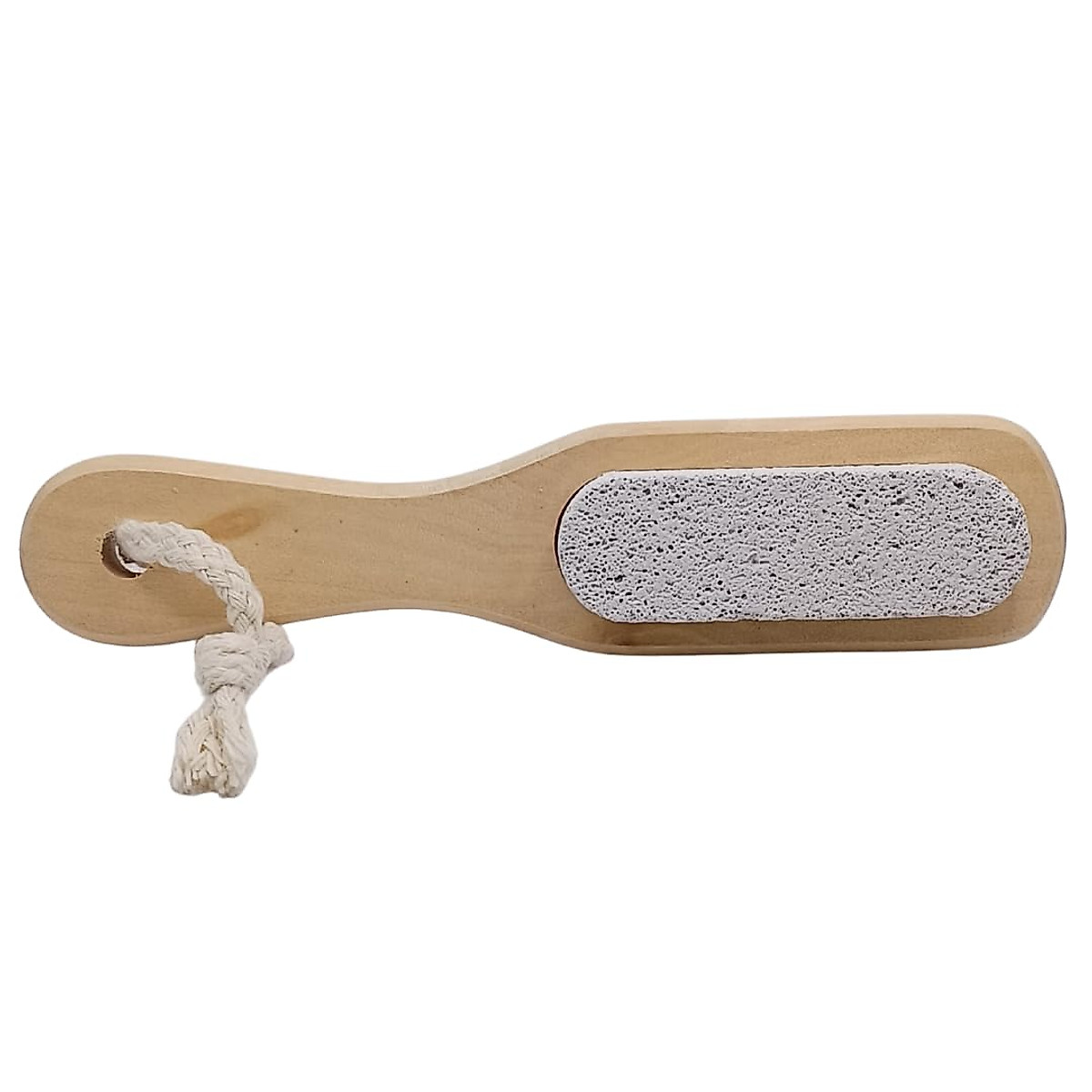 High Thyme FARMacy Pumice Stone for Feet with Natural Bristle Nail Brush - 7.25" Pumice Stone for Feet Callus Remover - Foot Pumice