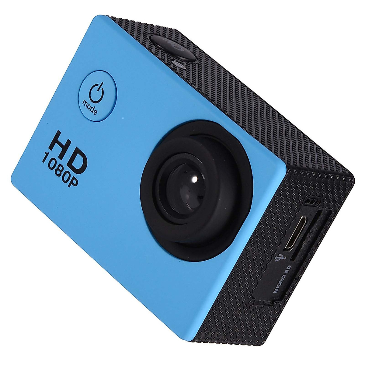 fosa Action Camera Waterproof Outdoor Sports Cam with Waterproof Housing Case, Cycling Sports Mini DV Camcorder Build in Rechargeable Batteries with Mounting Accessories Kits(Blue)