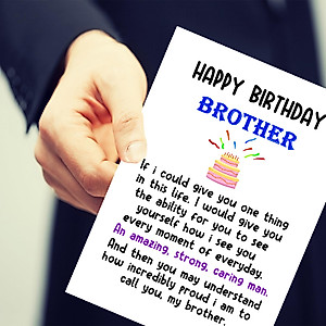 Dapofajo Birthday Card for Brother, Happy Birthday Card for Brother, Love Brother Card, Proud for Brother