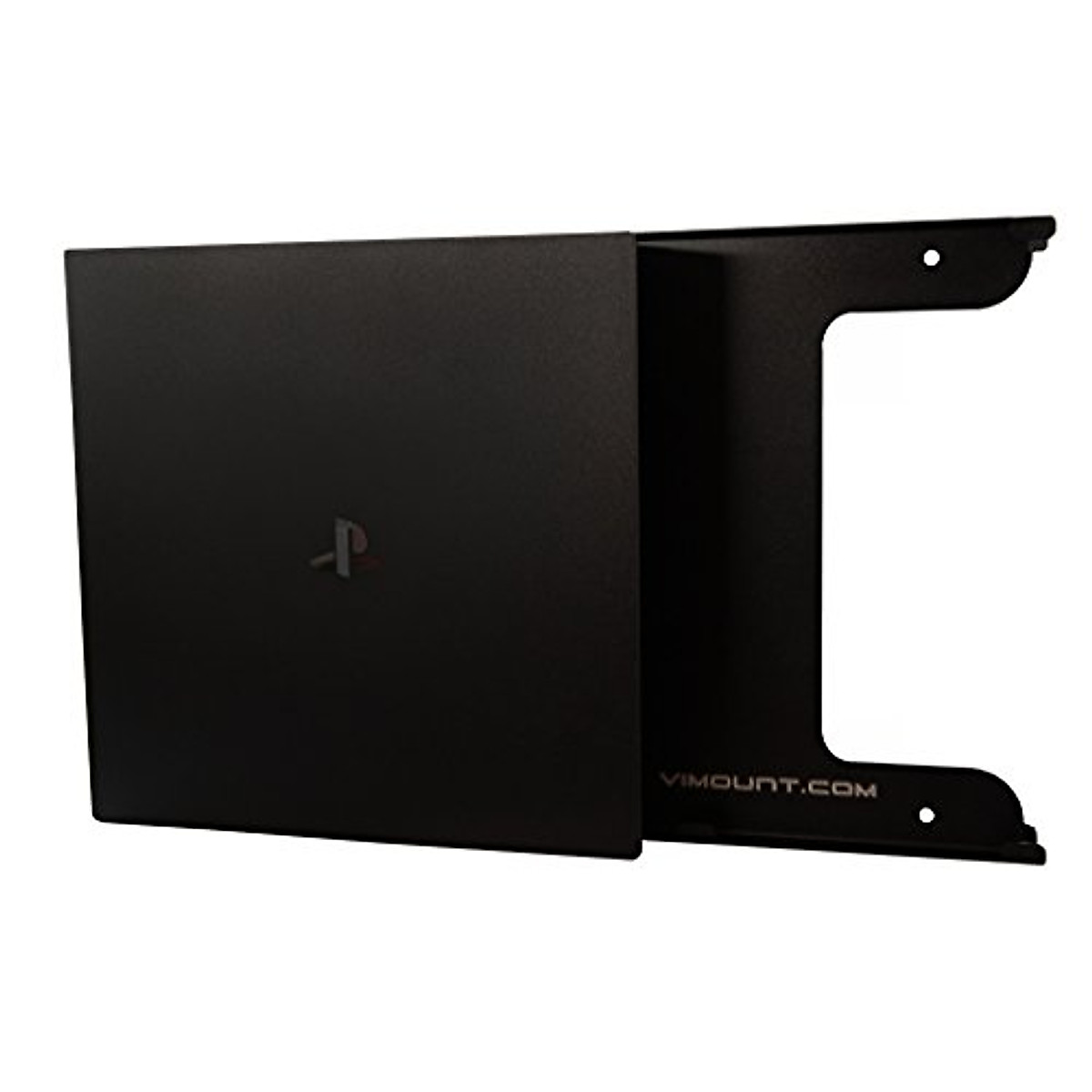 ViMount Wall Mount Metal Holder Compatible with Playstation 4 PS4 PRO Version in White Color