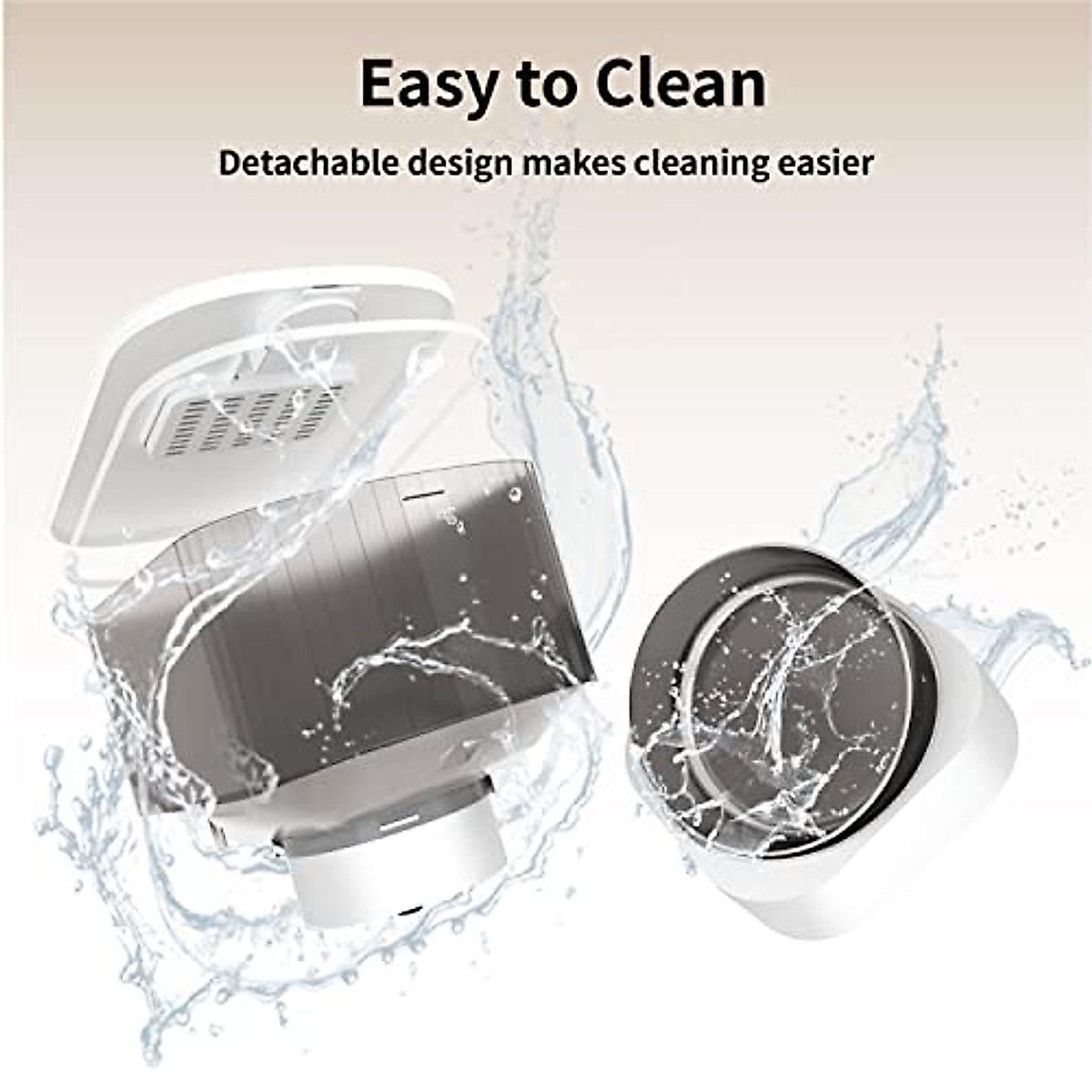 Vinticc Automatic Timed, Pet Dry Food Dispenser for Cat and Dog, WiFi Cat Feeder with APP Control, 20 Portions, 1-6 Meals Per Day, Up to 10s Meal Call