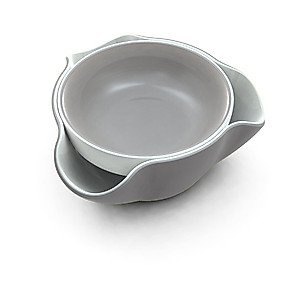 Joseph Joseph DDWGR010GB Double Dish Pistachio Bowl and Snack Serving Bowl, Gray
