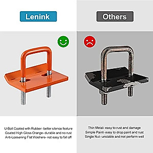 Lenink Trailer Hitch Tightener, Heavy Duty Steel Anti Rattle Tow Hitch Stabilizer with a Wrench for 1.25” or 2” Hitch