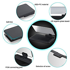 Arestech Car GPS Mobile Head Up Display Holder with HD Image Reflection for HUD, Smartphone, iPhone, Samsung, Car Navigation (Up to 6 Inches)