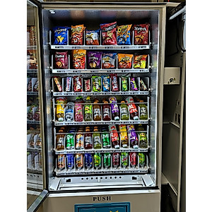 COMBO VENDING MACHINE GLASS FRONT W/CREDIT CARD READER