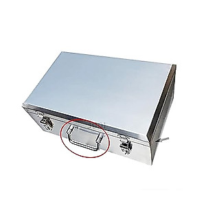 LS506 Cabinet Handle Folding Toolbox Carbon Steel Electric Cabinet Handle Mobile Phone Case Movable Handle (Color : Black, Size : 100mm)