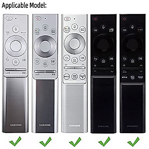 Silicone Case for Samsung Smart TV Remote Control for Samsung Tv Remote Control Replacement BN59 Series Samsung Remote Control Cover Skin-Frienldy Anti-Slip Washable Lightweight(Grey)