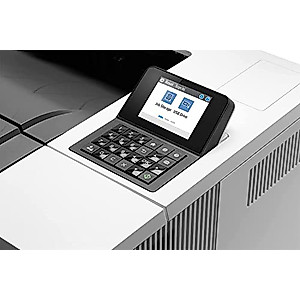 HP Laserjet Enterprise M507n Print Only Wired Monochrome Laser Printer, White - 2.7" LCD, 45 ppm, 1200 x 1200 dpi, 1.5GB Memory, 650 Sheets Input, USB 2.0 Ethernet Connectivity, Cbmou Printer Cable