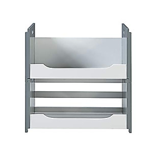 Versanora Cubo Storage Stacking Cubes, White/Grey